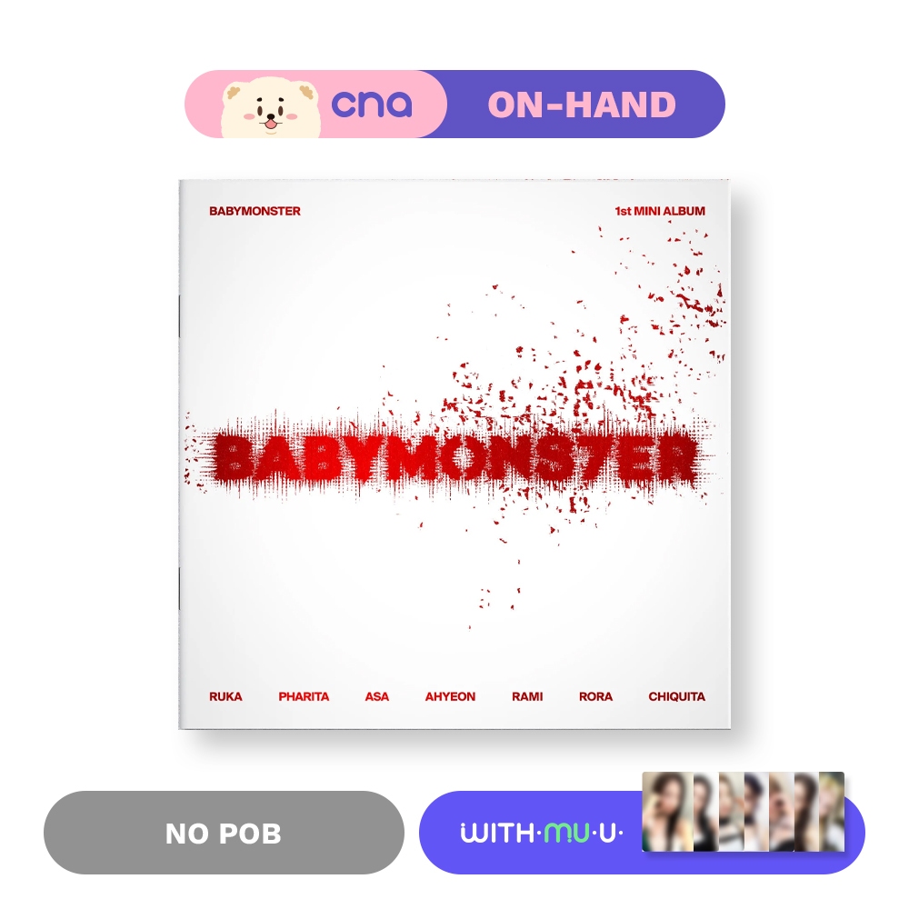 CNA BABYMONSTER - BABYMONS7ER (Photobook Ver.) 1st Mini Album (DENTED ...