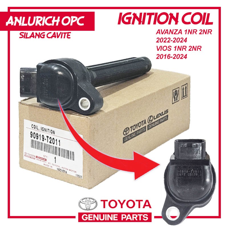 IGNITION COIL TOYOTA VIOS 1NR 2NR 2016-2024 / AVANZA 2022-2024 GENUINE ...