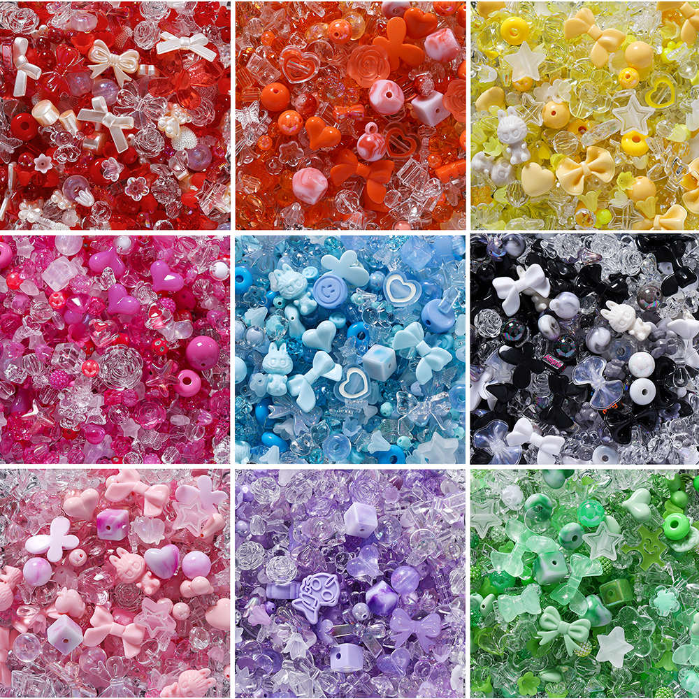 20g/50g Mixed Color Acrylic Beads Irregular Mixed material package For ...