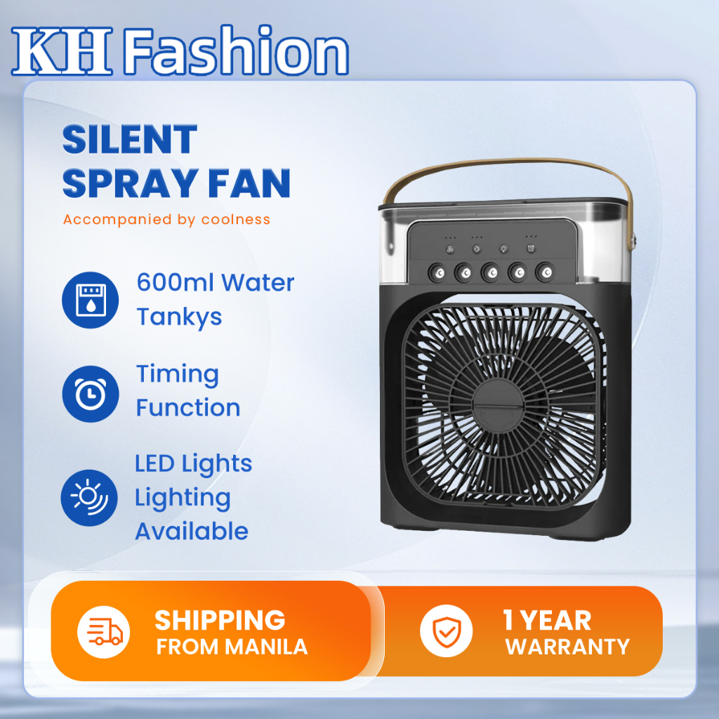 Air Cooler Fan 6 Inches Portable Cooling Fans With 5 Sprays 7 Color ...