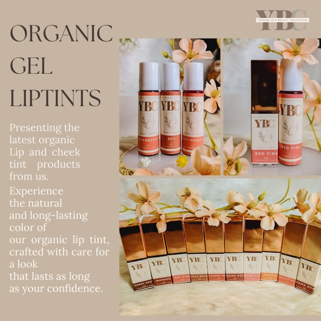 YBC Organic gel Lip Tint (13 shades) | Shopee Philippines