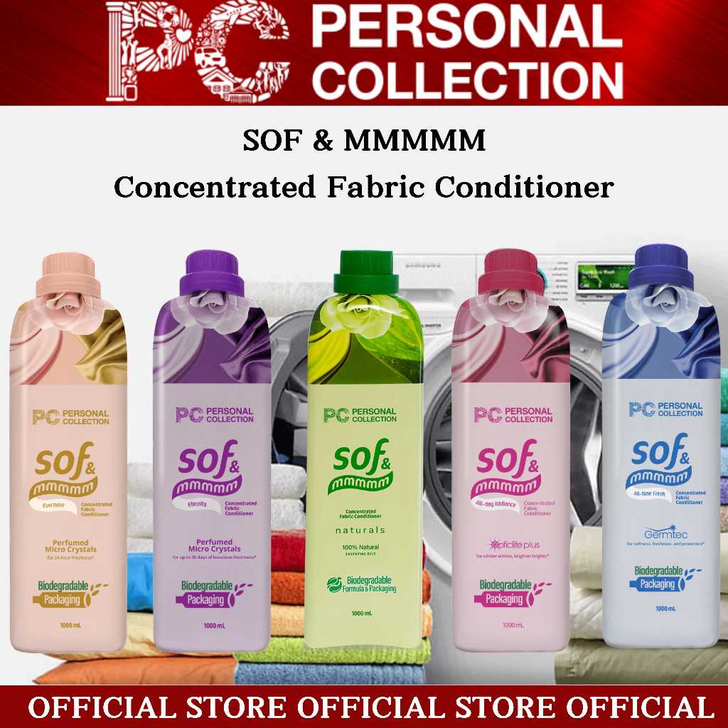 Personal Collection Sof & MMMMM Fabric Conditioner 1000ml | Shopee ...