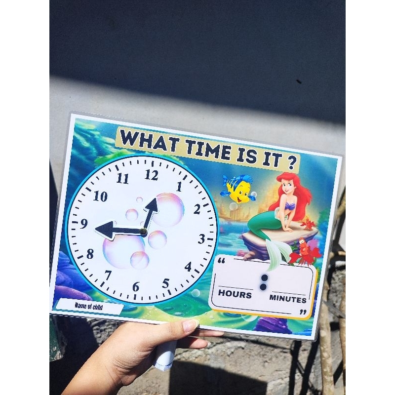 Personalize laminated time telling a4 | Shopee Philippines