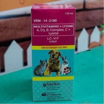 LC VIT syrup Multivitamins for Pets, Dogs and Cats 120ml | Shopee ...