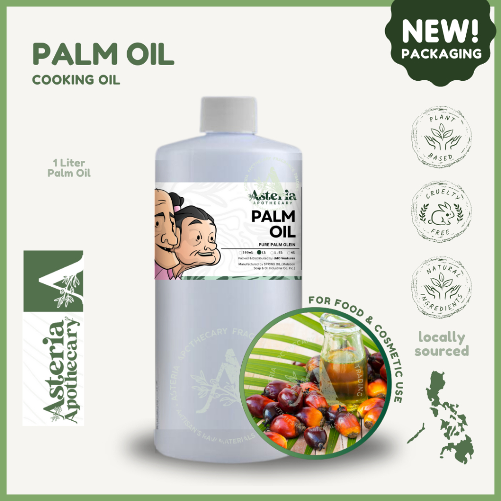 Palm Oil, Cooking Oil, Soapmaking, FDA APPROVED FOOD GRADE 1L - Asteria ...