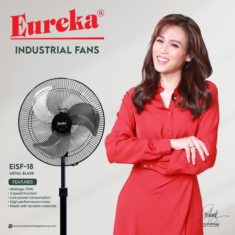 EUREKA EISF 16 INDUSTRIAL STAND FAN/ ELECTRIC FAN/ LARGE APPLIANCES ...