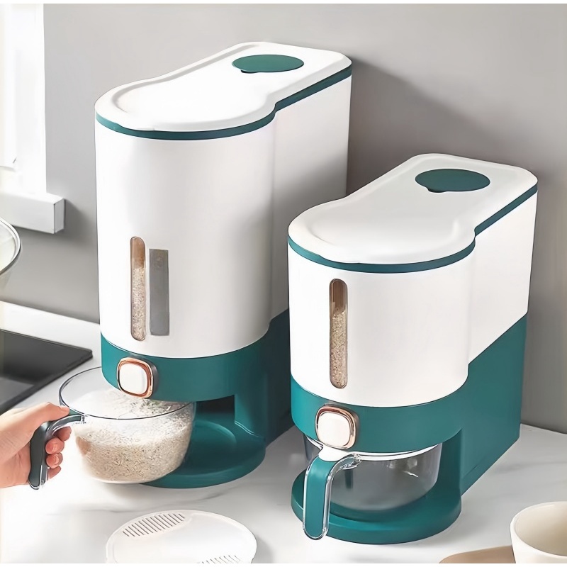 8kg Rice Dispenser Rice storage box nano barrel insect-proof moisture ...