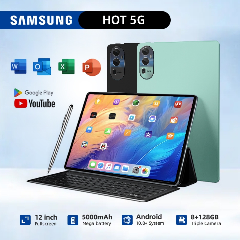 Samsung Tab HOT 5G Original Tablets 12 Inch 8GB + 128GB Android Tablet ...