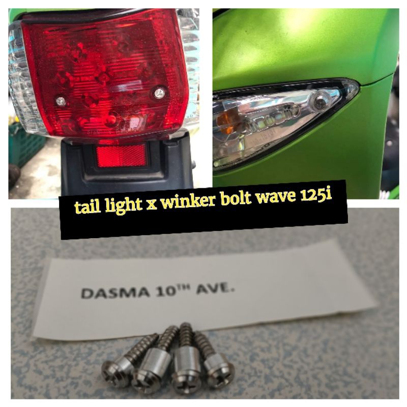 hand made cnc bolt winker for WAVE125i SOLD AS SET!! 4PCS | Shopee ...