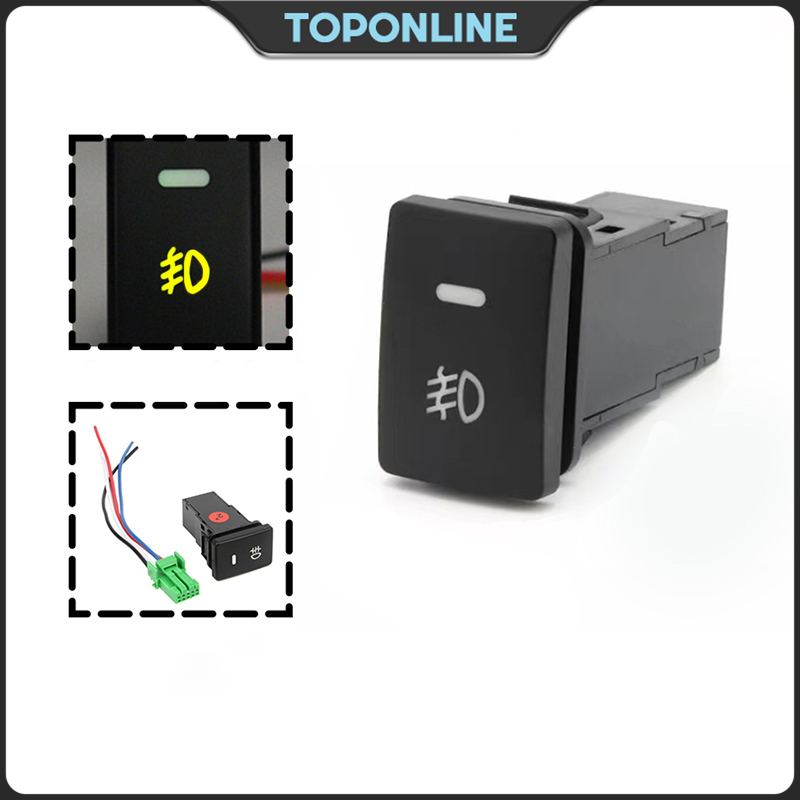 DC12V TOYOTA Automobile Fog Light Switch Button Fog Lamp Push Switch ...