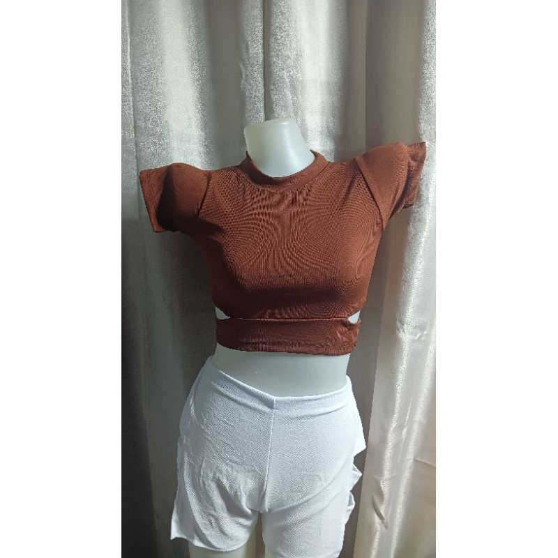 BUSCO Knitted Crop top | Shopee Philippines
