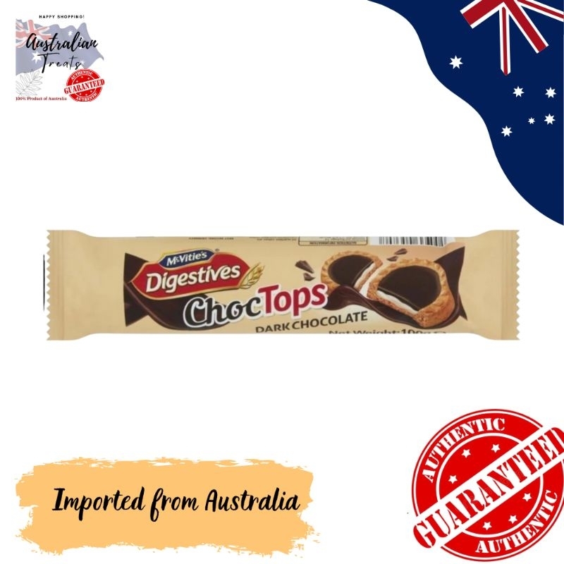 Mcvities Digestives Choc Tops Dark Chocolate 100g | Shopee Philippines