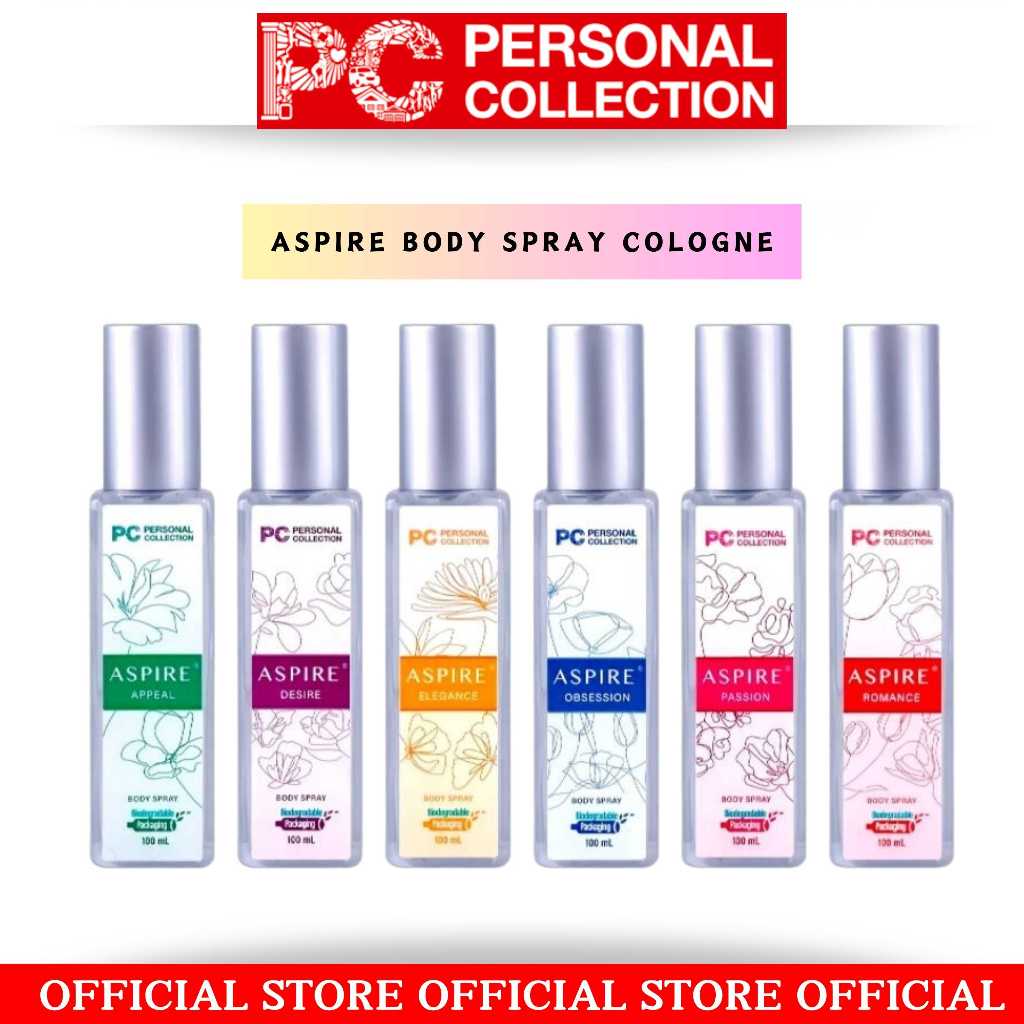 Personal Collection Aspire Body Spray 100ml Appeal Desire Elegance ...