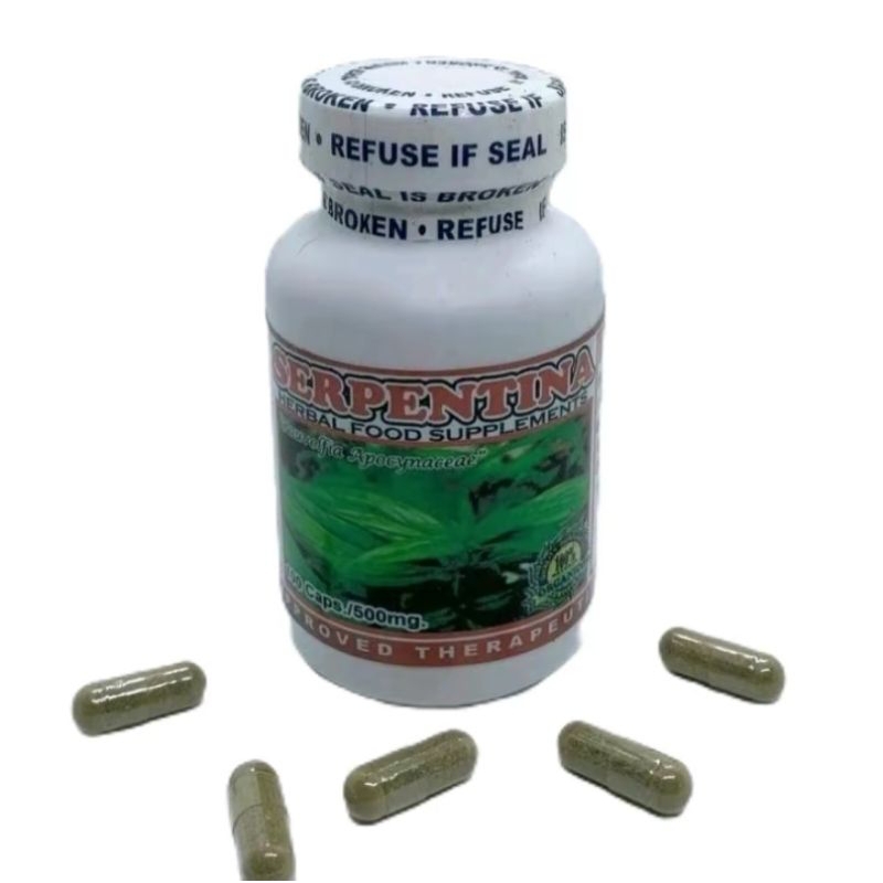 SERPENTINA HERBAL SUPPLEMENT 500MG/100 CAPSULES | Shopee Philippines