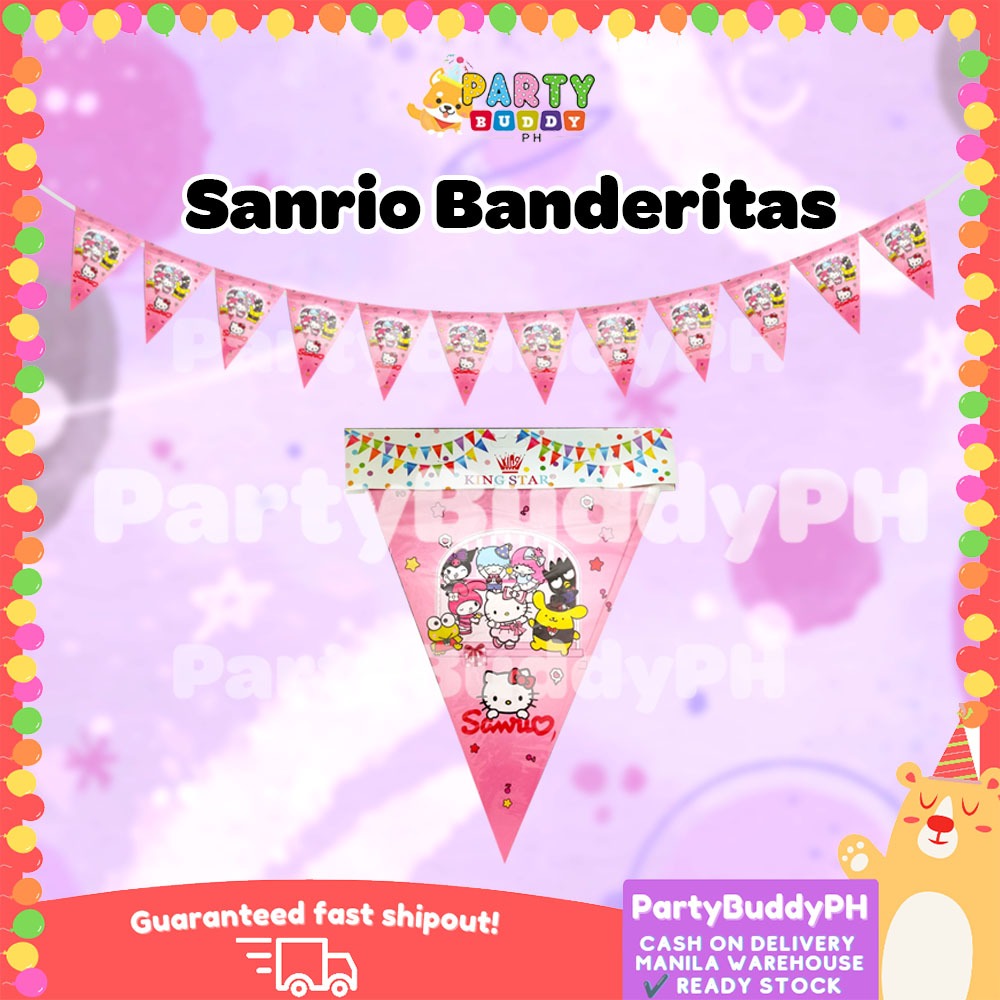 3m Banderitas kuromi Sanrio Banderitas PartyBuddyPH | Shopee Philippines