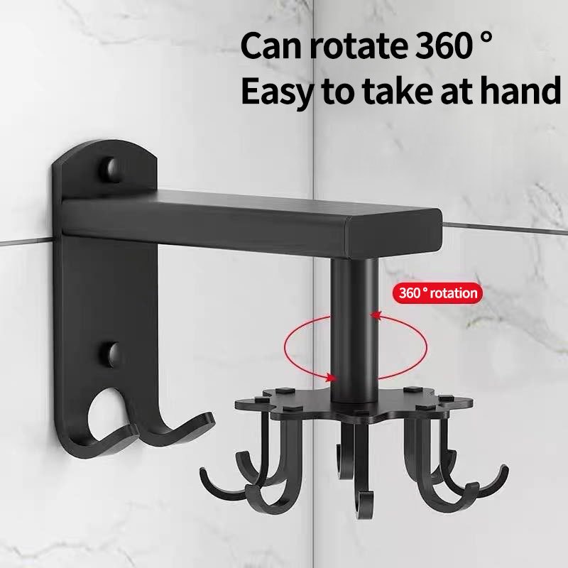 Stainless steel Kitchen 360 ° Rotating Hook 6/8 Hook Kitchen Space ...