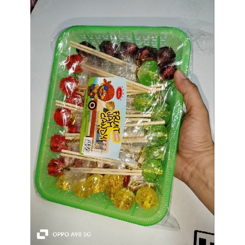50pcs candy sundot kulangot sweet lollipop 50 PC's per tray (free tray ...