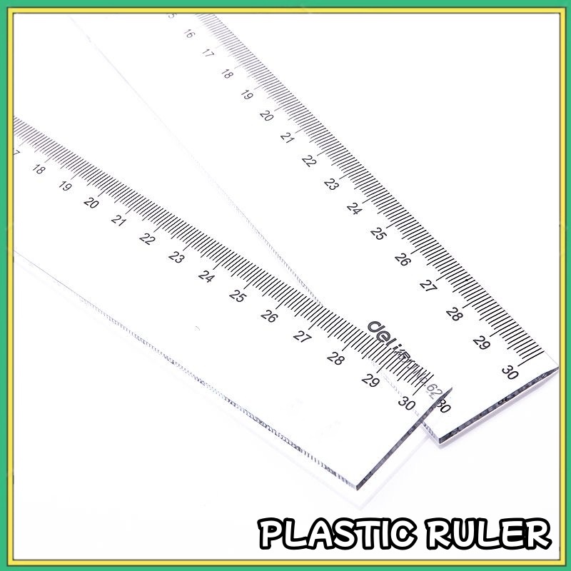 30CM Clear Plastic Ruler Standard Rulers Straight Ruler Measuring ...
