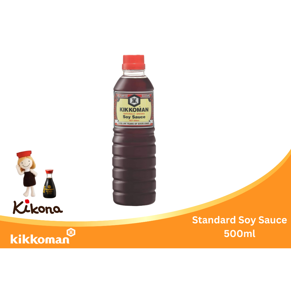 Kikkoman Standard Soy Sauce (Red Label) 500ml | Shopee Philippines