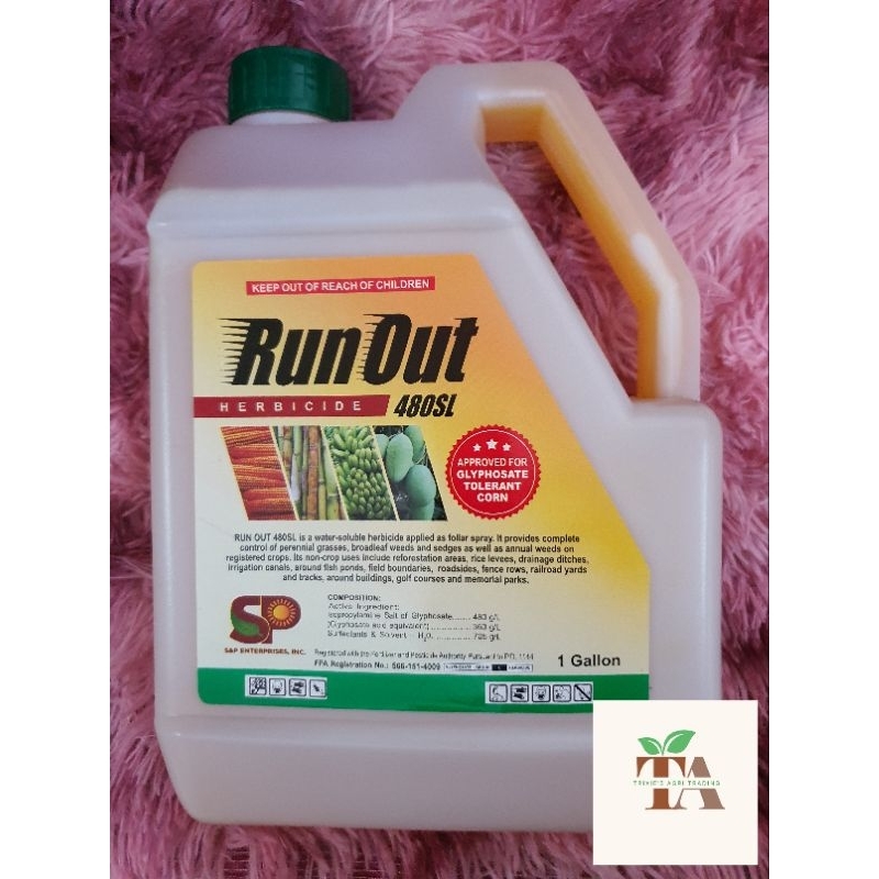 Run Out Herbicide 480SL ~ 1 Gallon (4liters) Pandamo/Herbicide ~ S&P ...