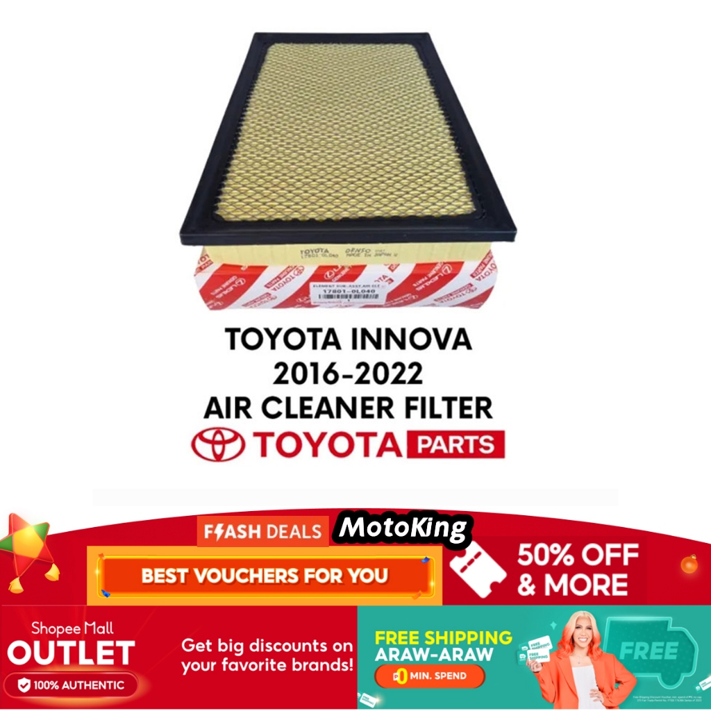 Air filter toyota fortuner innova hilux 2016 2017 2018 2019 2020 2021 ...