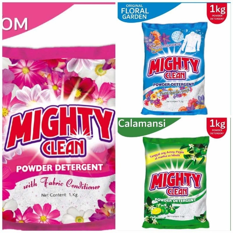 Mighty Laundry Powder Detergent 1kg | Shopee Philippines