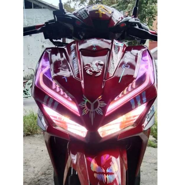 HONDA CLICK V4 V3 V2 /125i 150i Headlight Tint + Kilay Tint Game ...