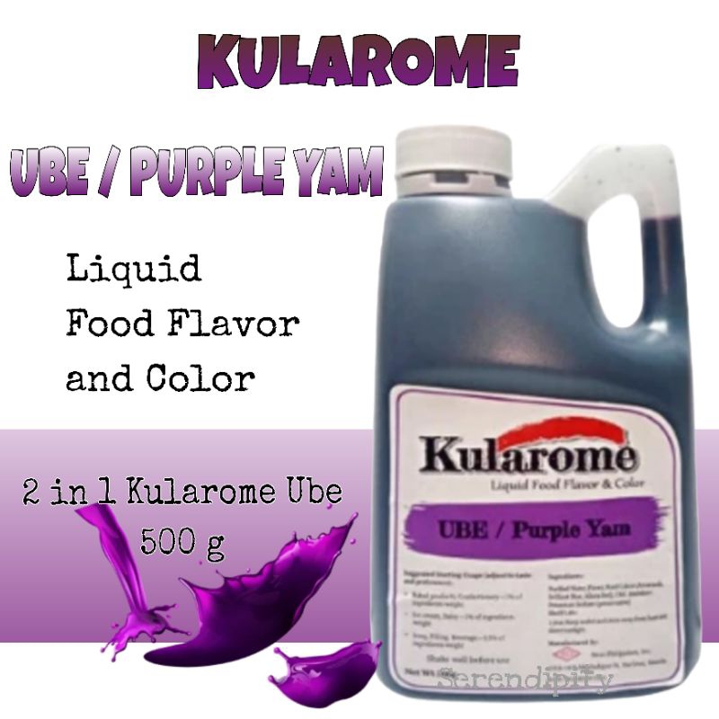 UBE PURPLE YAM 2in1 Kularome, 500ml (NECO Liquid Color and Aroma ...