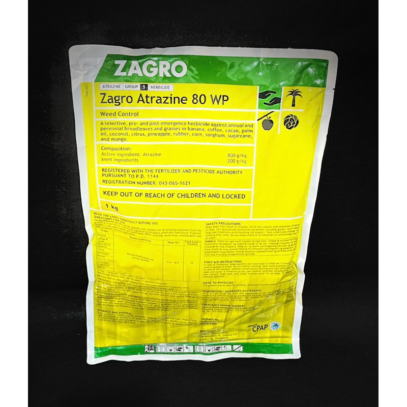 ATRAZINE 80WP HERBICIDE POWDER | ZAGRO (1 KILO Pack) | Shopee Philippines