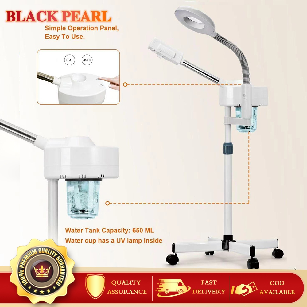 2in1 Facial Steamer LED 5X Magnifying Floor Lamp Machine Multifunction ...