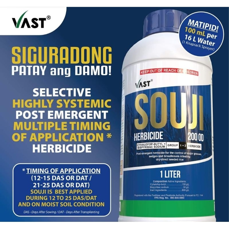 Souji Herbicide 200 OD - 1L / Herbicide for rice | Shopee Philippines