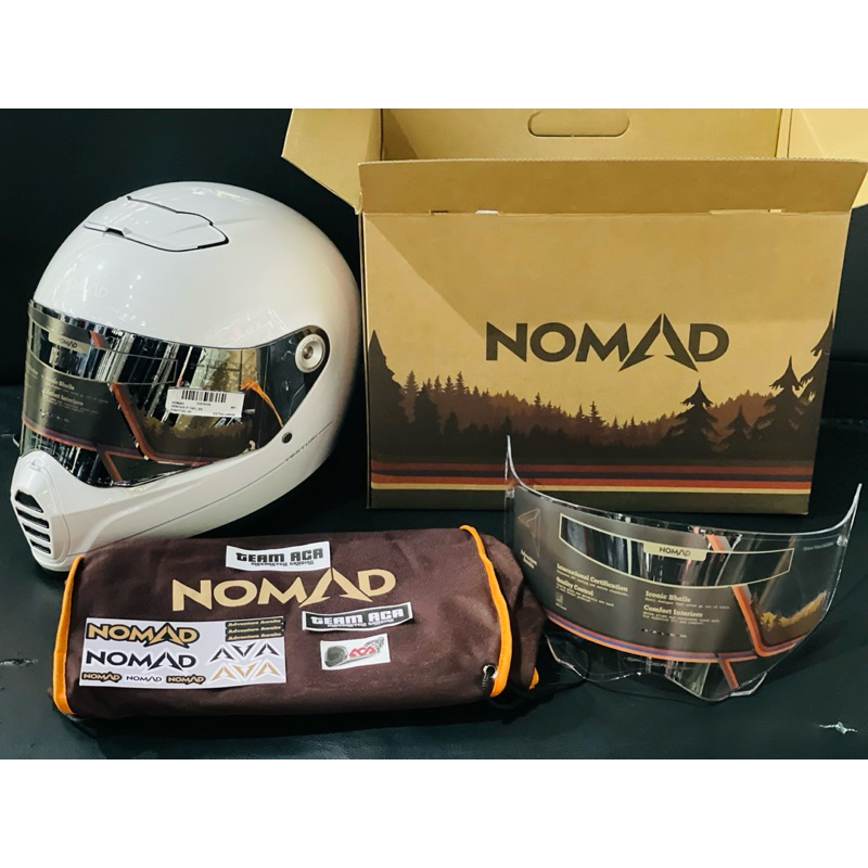 NOMAD VENTURI Fullface Single Visor Helmet (FREE CLEAR VISOR) | Shopee Philippines