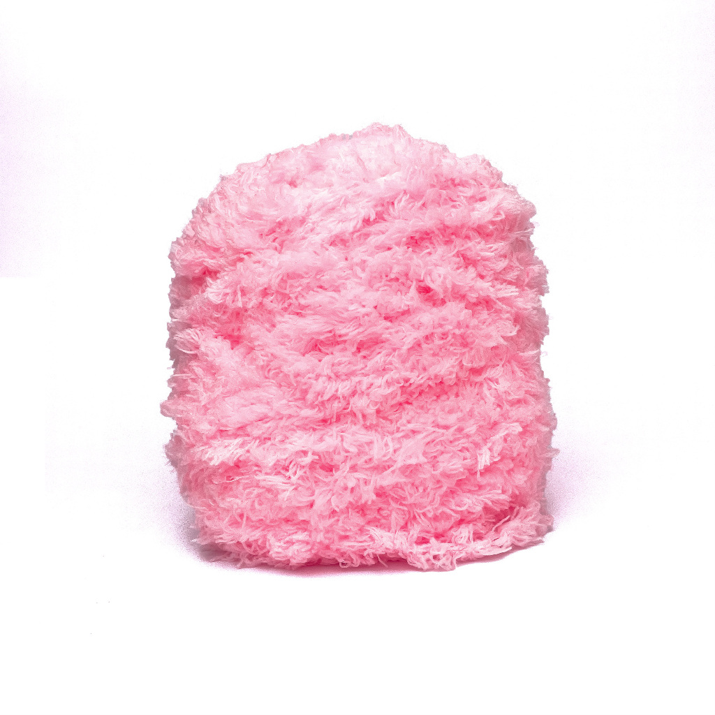Coral Fleece Fluffy Yarn Polyester Super Bulky (approx. 100g) | Shopee ...