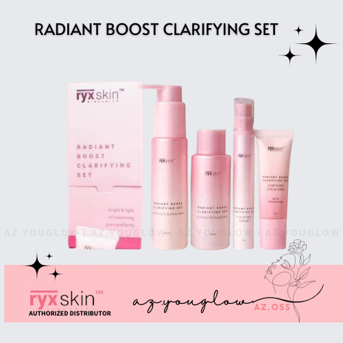 RADIANT BOOST CLARIFYING SET (RYXSKIN) | Shopee Philippines
