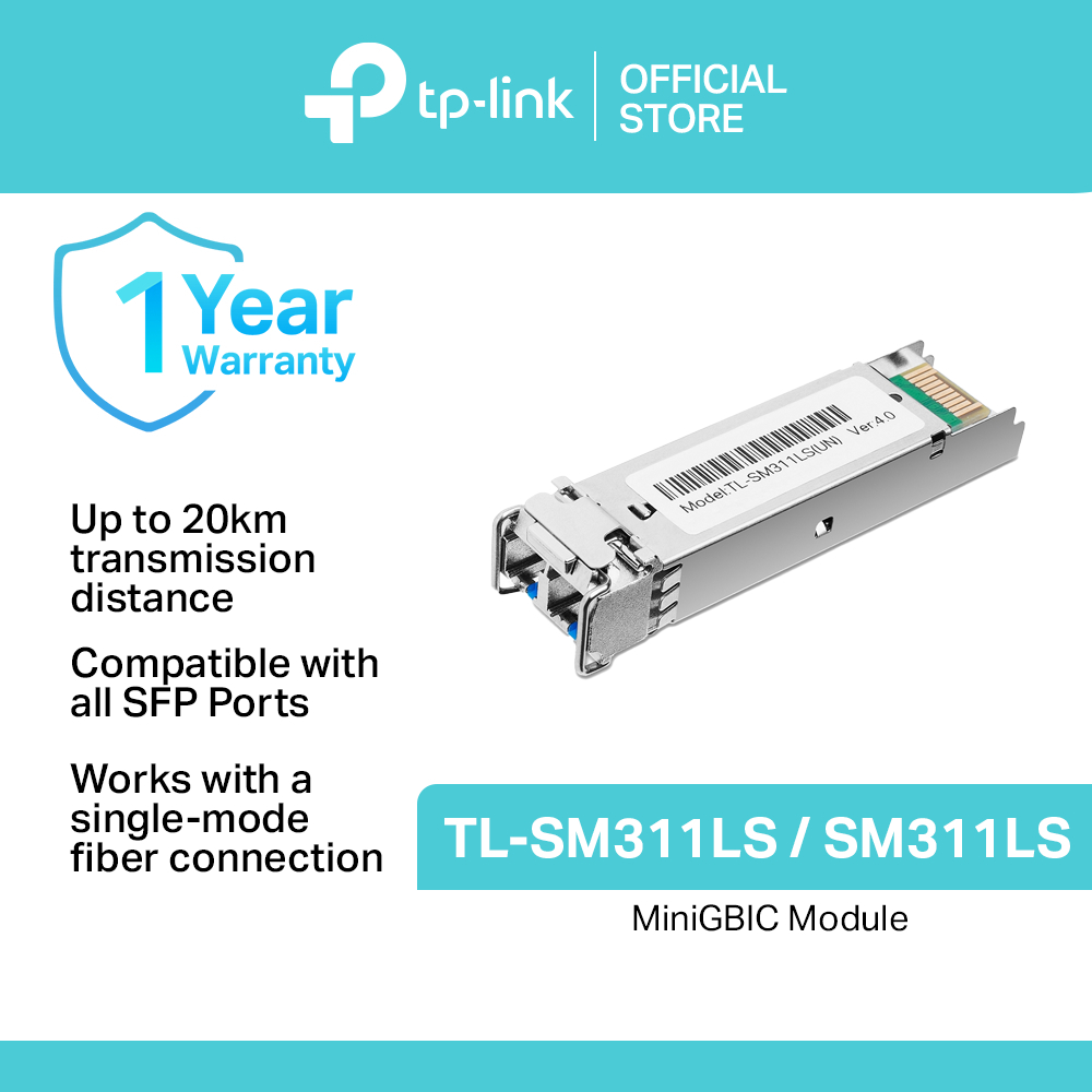 TP-Link | TL-SM311LS | SM311LS | Gigabit | Single Mode | SFP | Single ...