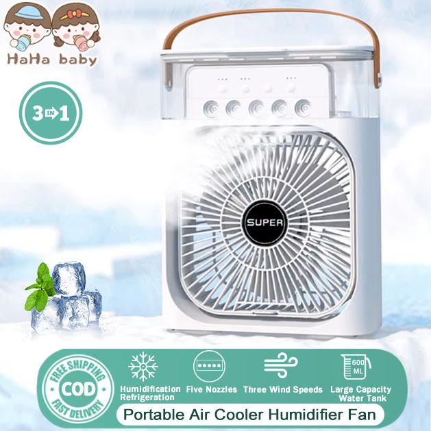 Haha Baby Aircon Fan 3 in 1 Portable Air Cooler Fan Humidifier Purifier ...