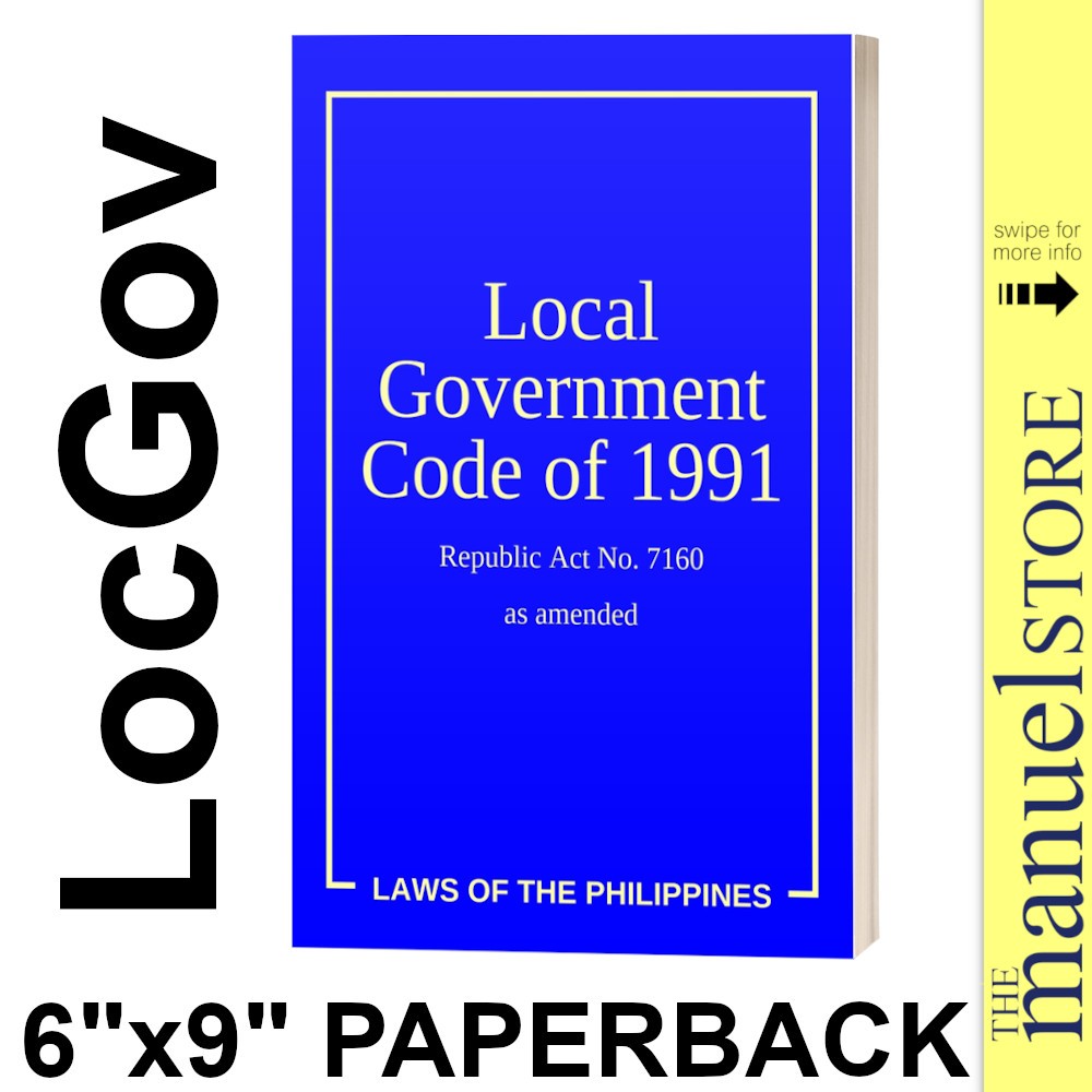 Paperback Codal (2024) - Local Government Code of 1991 (Republic Act RA ...