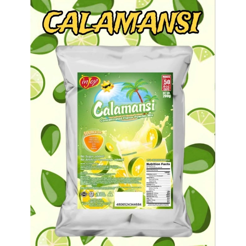 Injoy Calamansi Concentrated Flavor powder Mix 10L yield + 10x INTENSE ...