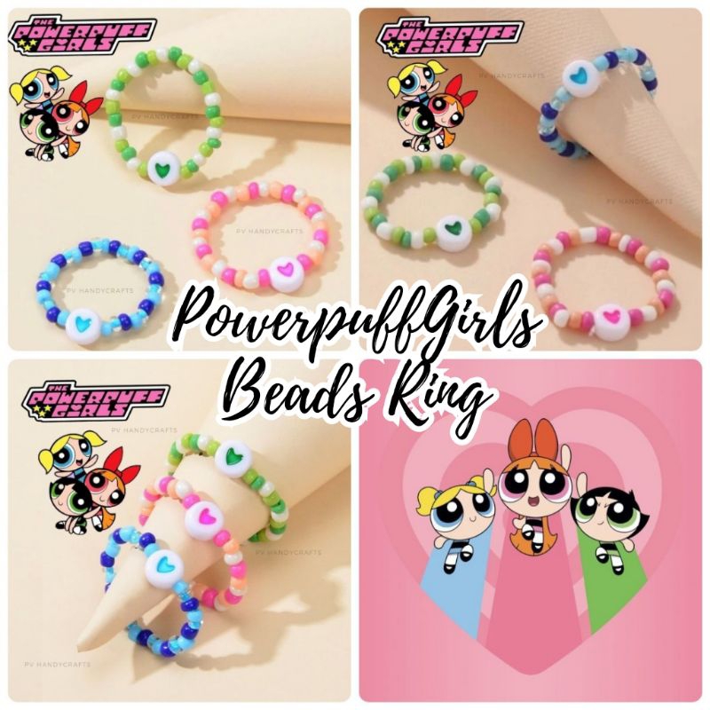 Powerpuff Girls Inspired Beads Ring | Beads Ring | Buttercup ring ...