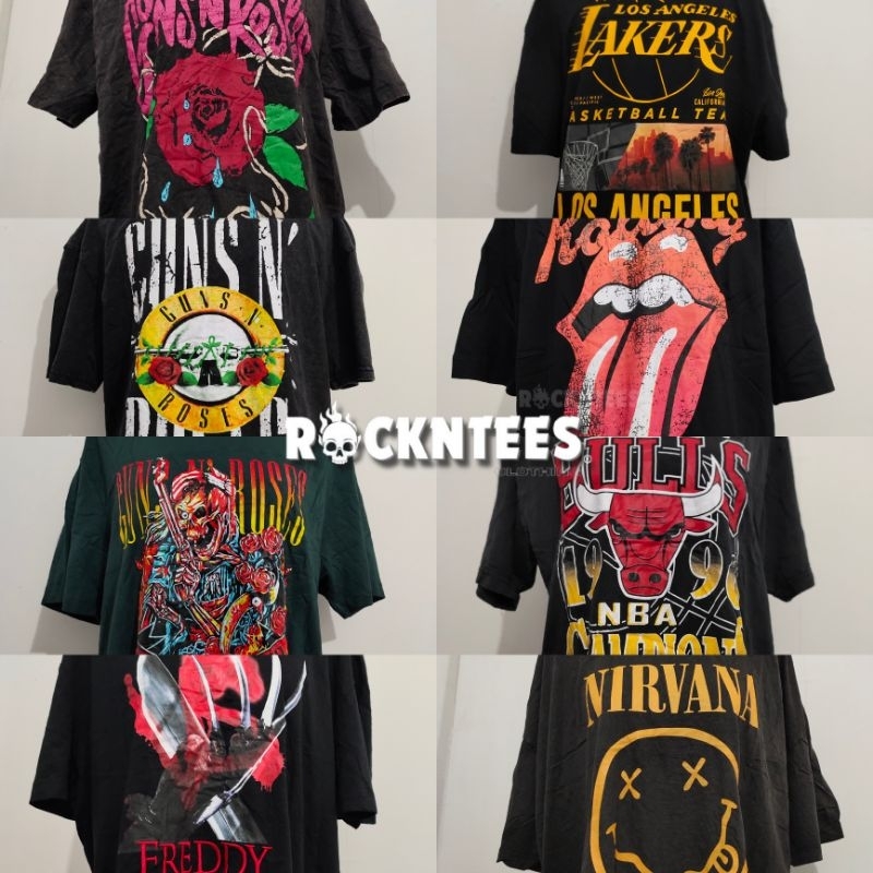 ROCK N TEES | BUNDLES | MIXED C0TT0N 0N AND R0CK 0FF SHIRTS | Shopee ...