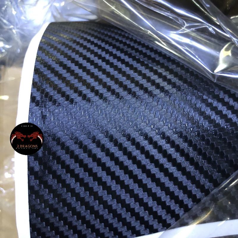 4ft CUT 3D Carbon Fibre Vinyl Sticker | Shopee Philippines