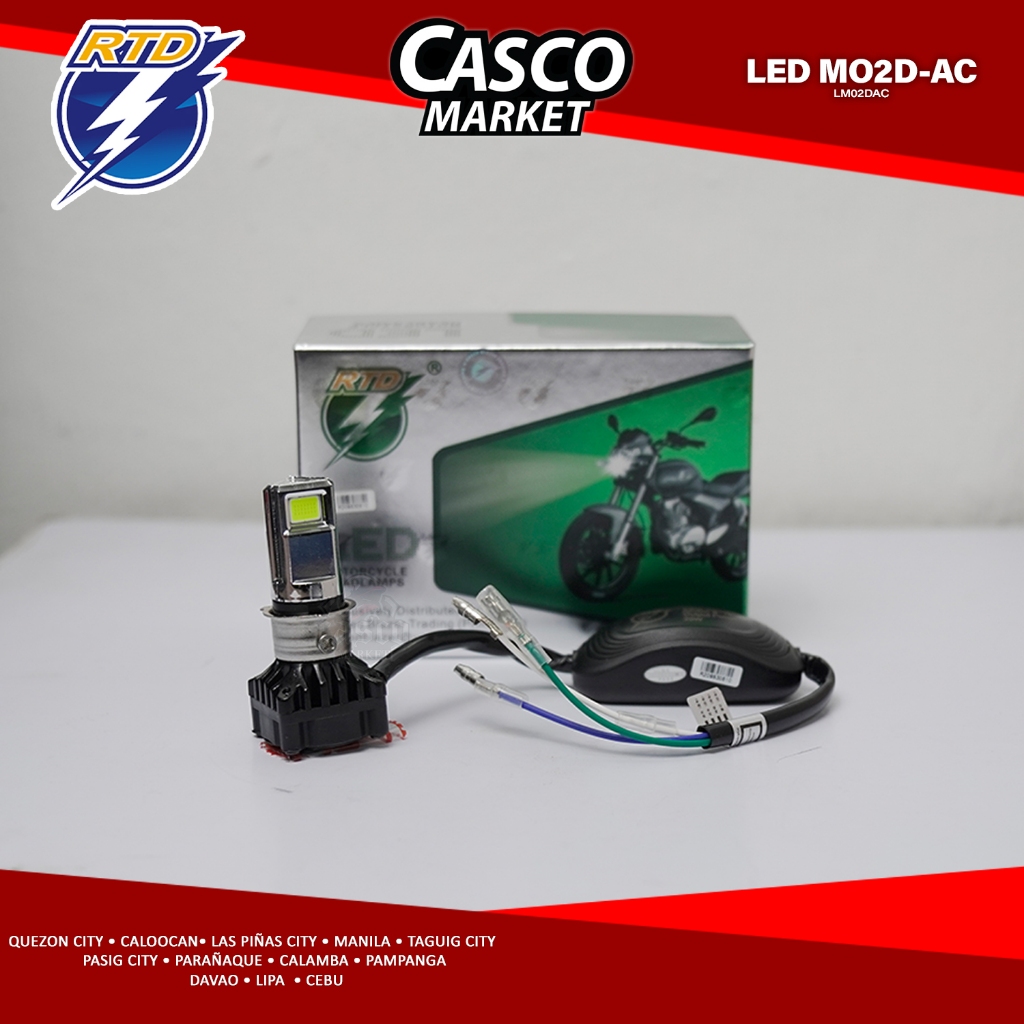 RTD LED M02D-AC MOTORCYCLE HEADLAMPS | Shopee Philippines