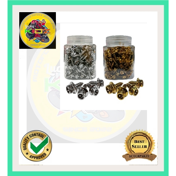 BODY BOLT FLOWER TYPE (5X15) PER PC ONLY UNIVERSAL FOR MOTORYCLE (BBT ...