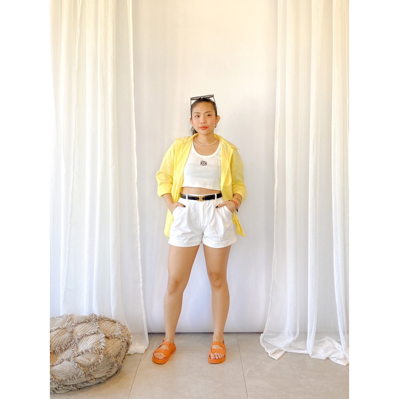 Ralf Linen Polo (Buttondown Longsleeves Linen Polo) | Shopee Philippines