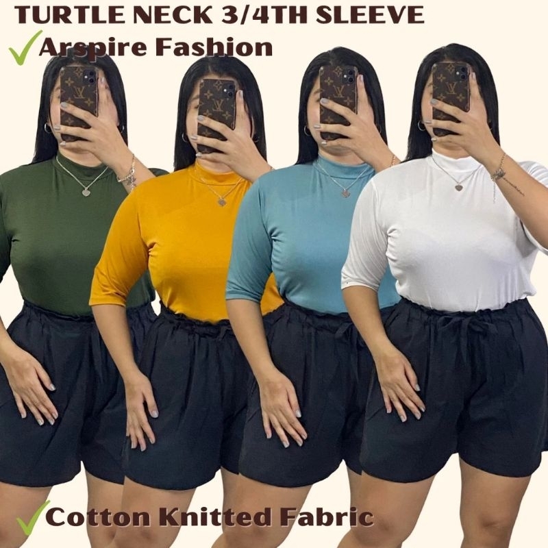 GZJ ONLINE SHOP - TURTLE NECK PLUS SIZE 3/4TH FULL LENGTH BEST FIT XL ...