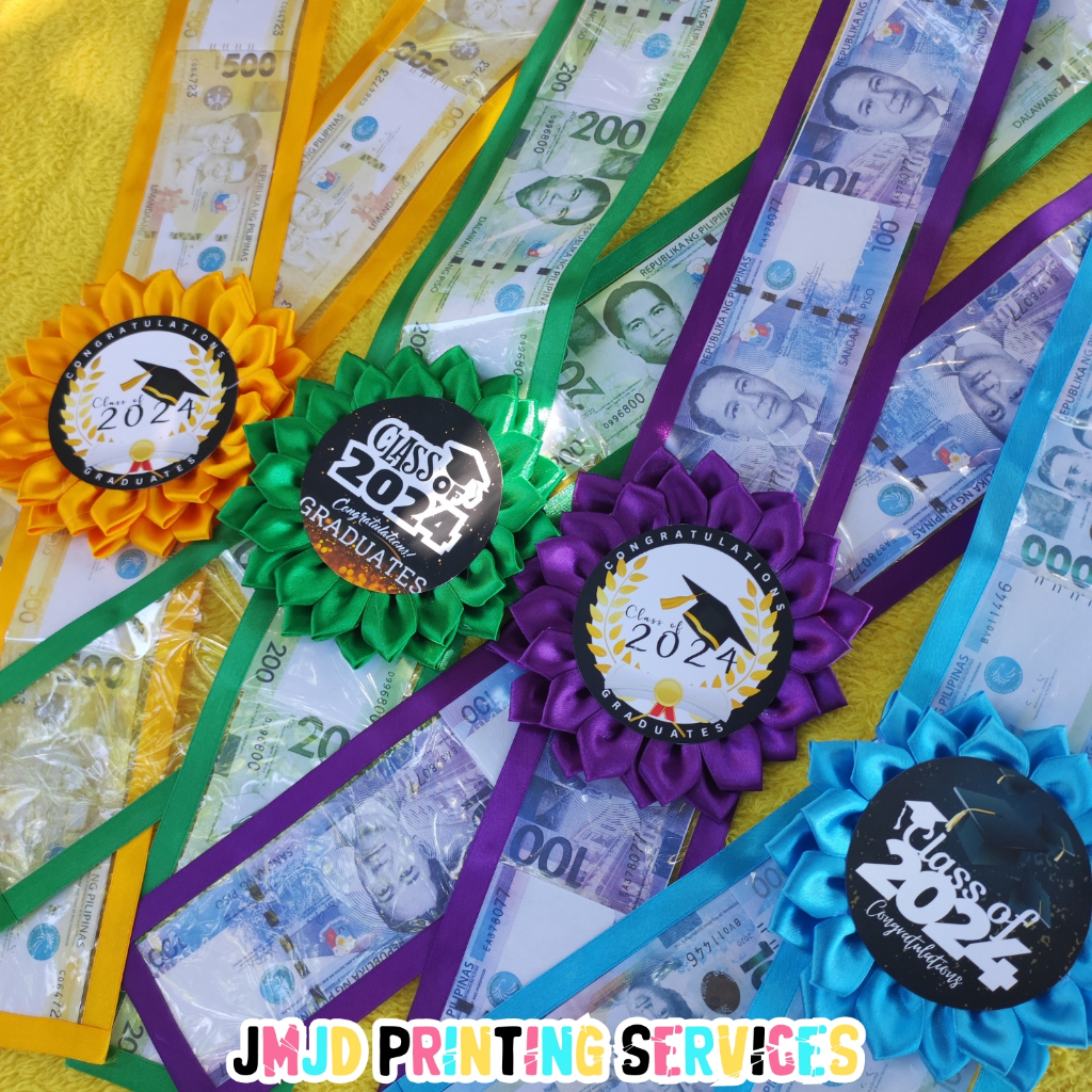GRADUATION MONEY GARLAND/SASH | JMJD PRINTING SERVICES | Shopee Philippines