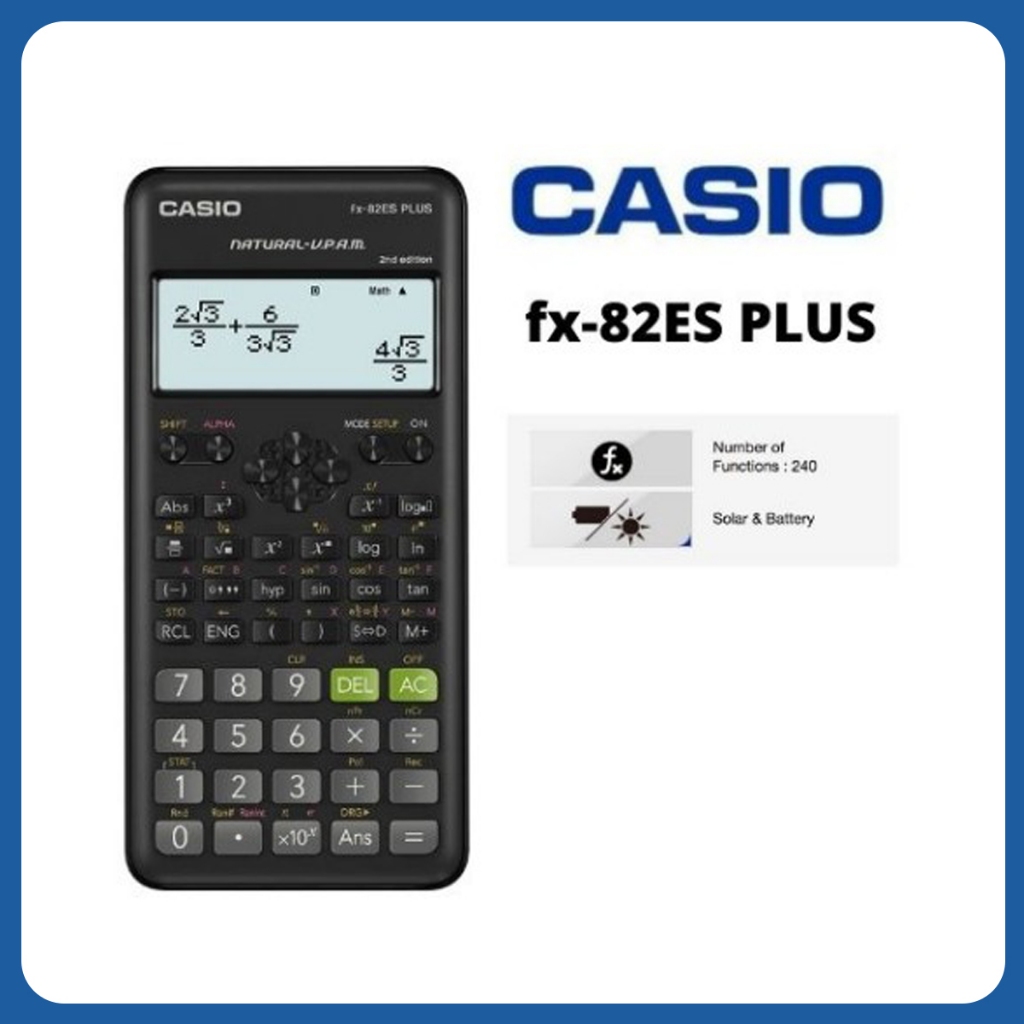 Casio fx-82ESPLUS ES PLUS Series - Non Programmable/SCHOOL/LAB. | Cal ...