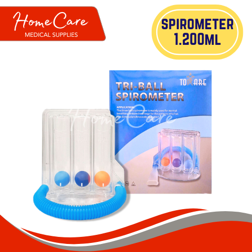 3-Ball Respiratory Exerciser Incentive Spirometer Triball 1200ml ...
