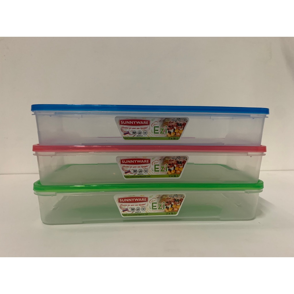 Sunnyware 728 Rectangular EZI Food Keeper Container | Plasticware ...