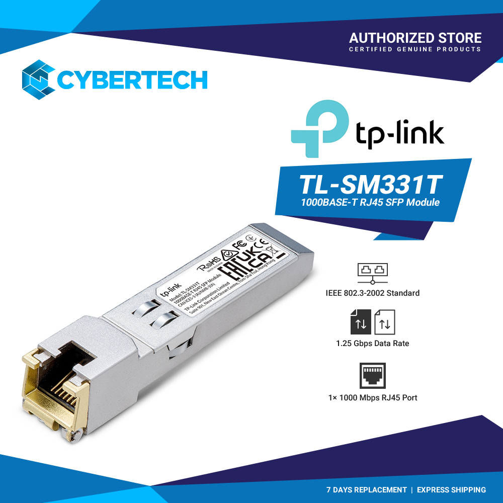 TP-Link TL-SM331T 1000Base-T RJ45 SFP Module | Shopee Philippines